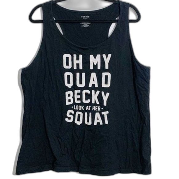torrid | Tops | Torrid Active Black Tank Oh My Quad Becky Look At Her ...